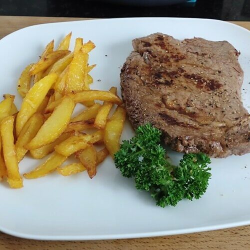 REZEPT Entrecote mit Pommes Frites | Historische Romane und Rezepte