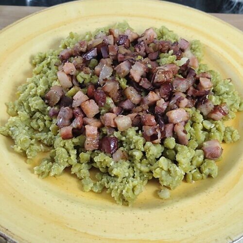 REZEPT Lettland Zirni ar speki | Historische Romane und Rezepte